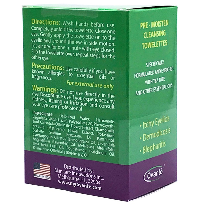 Buy Anti-Demodex Cleansing Wipes Towelettes To Kill Mites | Best Price