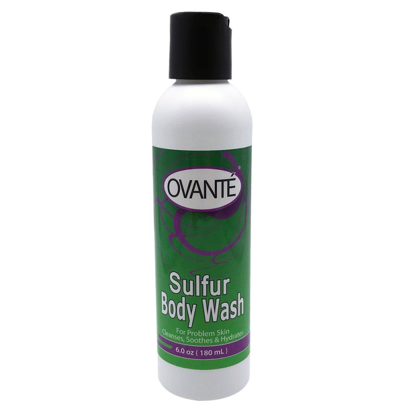 Sulfur Body Wash for Shower and Bath for Itchy Skin - 6.0 OZ